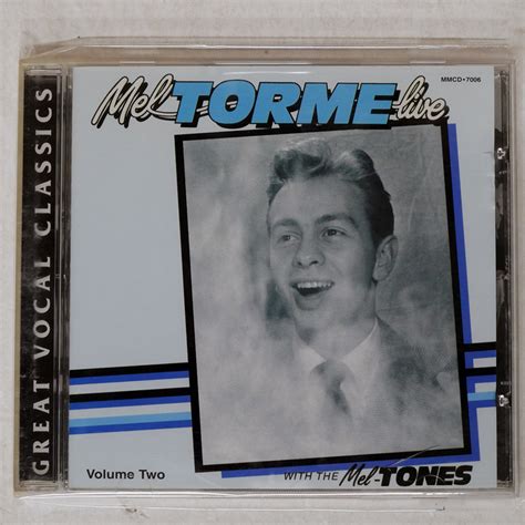 輸入盤 Mel Torme Mel Torme Live With The Mel Tones Volume Two Sounds