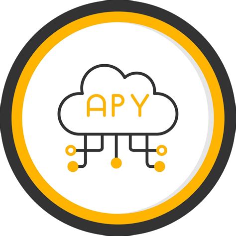 Annual Percentage Yield Apy Line Two Color Circle 67512398 Vector Art