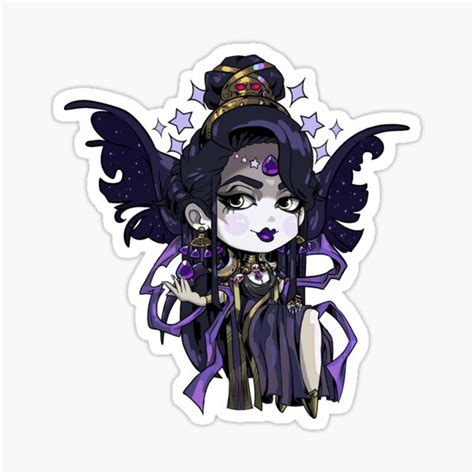 Nyx Chibi Sticker For Sale By Wynflaeth Redbubble