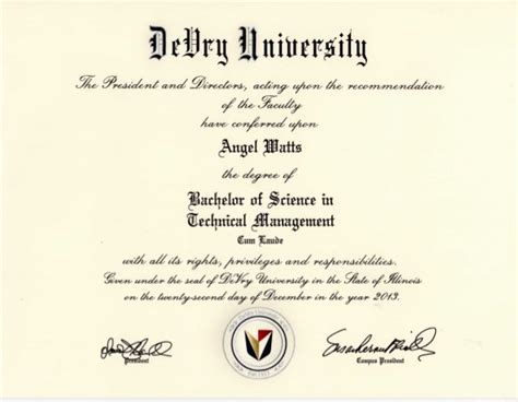 Devry Bachelor Degree