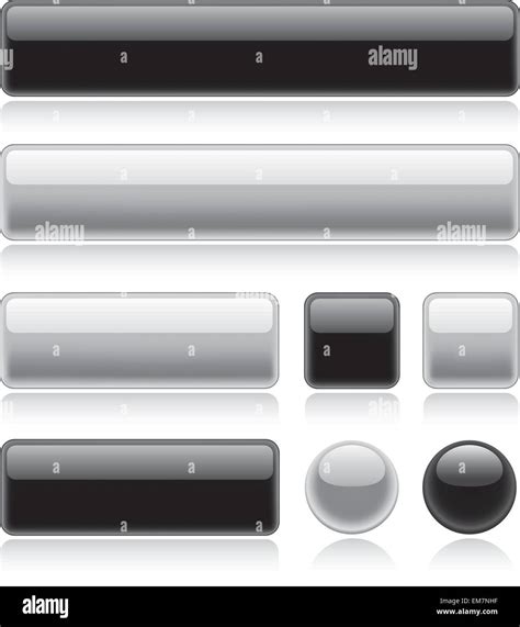 Glossy Web Buttons Stock Vector Image Art Alamy