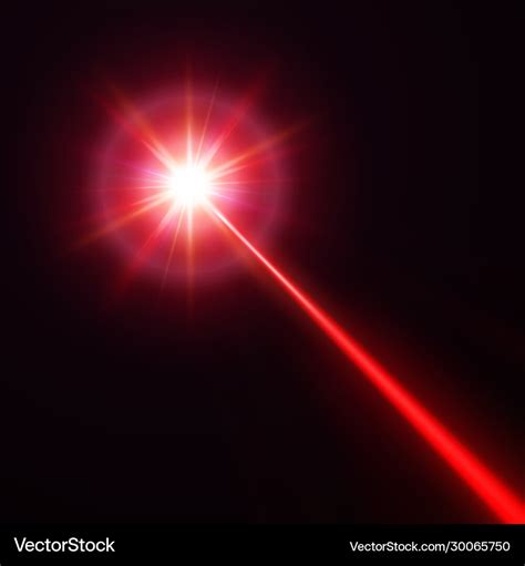 Red Laser Beam Royalty Free Vector Image Vectorstock