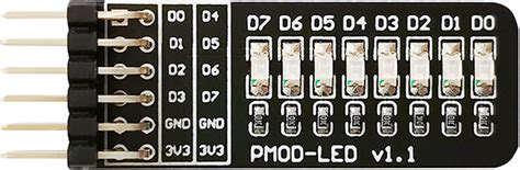 pmod led expansion board icesugar fpga expansion module standard pmod connector 8