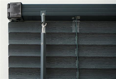 Grey Embossed Pvc Venetian Blinds 25mm Slats Window Blinds