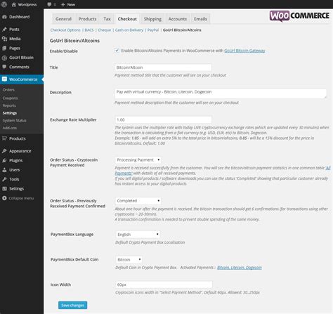 Bitcoin Payments For Woocommerce Payment Gateway