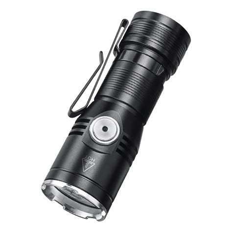Boruit 2024 New Edc Handheld Flashlight 2050lm 22hrs Duration Type C Led Flashlight Tail Magnet