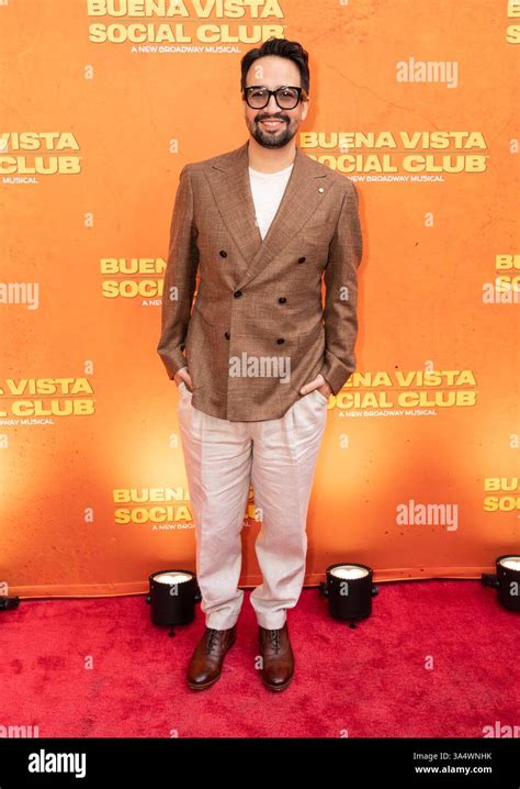 New York Ny March 19 2025 Lin Manuel Miranda Attends Buena Vista