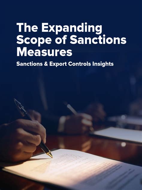Sanctions And Export Controls Insights Pdf Regulatory Compliance Risk