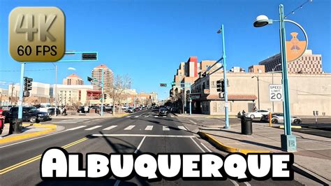 Driving Around Downtown Albuquerque New Mexico In 4k Video Youtube