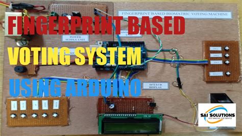fingerprint based voting system using arduino youtube