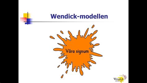Wendick Modellens Signum Youtube