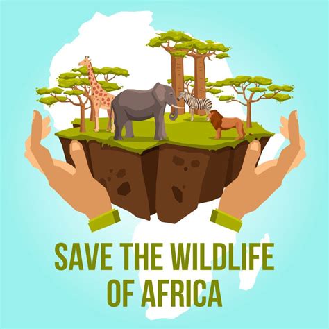 Save The Wildlife Of Africa Poster Wildlife Protection Poster Ideas