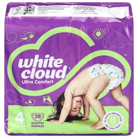 White Cloud Ultra Comfort Diapers Size 4 22 37lbs 28 Diapers Publix Super Markets