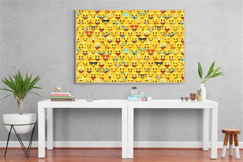 Emoji Wall Art ⭐️ Canvas And Framed Many Sizes