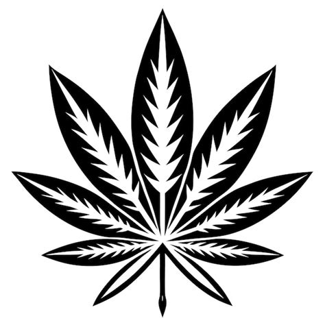 Weed Leaf Logo Design Premium Ai Generated Vector