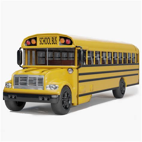 School Buses 3d Models Download Free3d