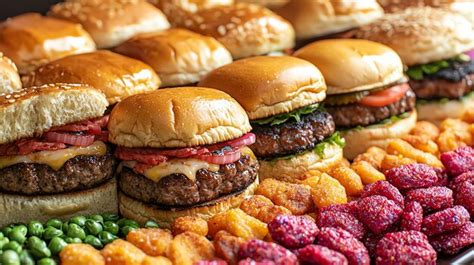 Assorted Sliders With Various Flavors Premium Ai Generated Image