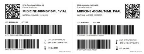 Pharma Barcode Label At ₹ 5piece In Palwal Id 2852422940997