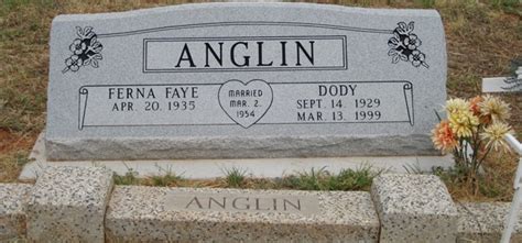 Dorwyn Lee Dody” Anglin 1929 1999 Memorial Find A Grave