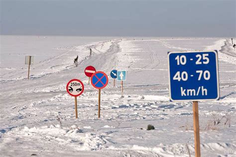 Estonian Ice Roads Replace Ferries Every Winter 3 Seas Europe