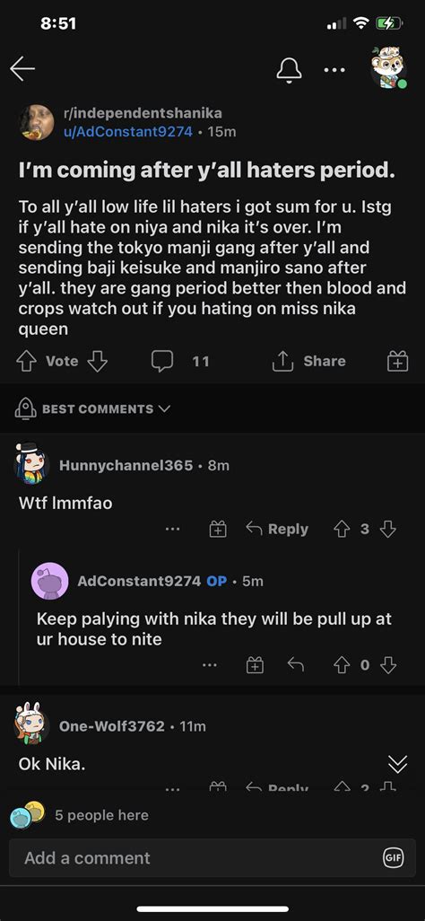 Nika Best Friend Said She Or He Is Sending Gangs After Us If We Keep