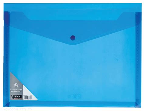 Meeco Expandable Carry Folder A4 Blue Stanleys School Stationery