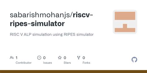 Github Sabarishmohanjsriscv Ripes Simulator Risc V Alp Simulation