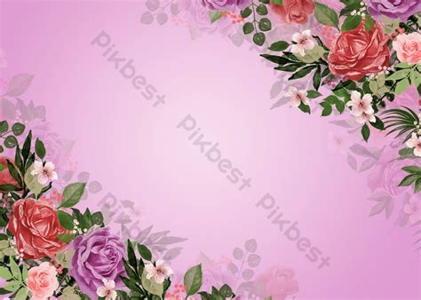Beautiful Rose Flower Background Backgrounds Psd Free Download Pikbest