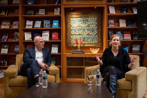 Sfs Dean Hellman Welcomed Alumni Stéphane Dujarric Sfs88 P23 P25 And Kathleen Kingsbury