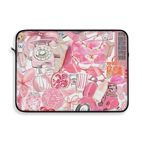 Scrapbook Laptop Case Pink Laptop Ipad Tablet Sleeve Macbook Sleeve