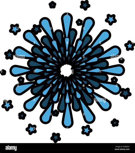 Fireworks Exploding Isolated Stock Vector Image And Art Alamy