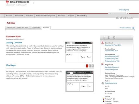 Exponent Rules Lesson Plan For 9th 12th Grade Lesson Planet
