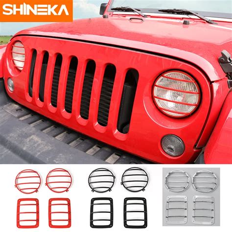 Shineka Cubierta De Metal Para Faro Trasero Protector De Luz Trasera