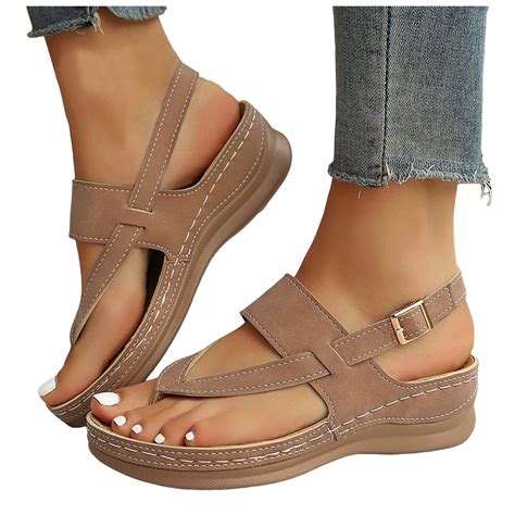 Dakaela Womens Orthopedic Arch Support Sandals Wedge Platform