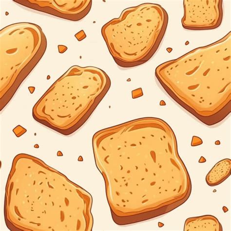 Download Seamless Bread Pattern Patterns Online Creative Fabrica