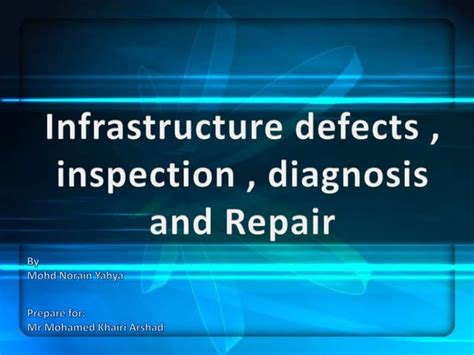infratructure defect pptx civil engineering industry industries