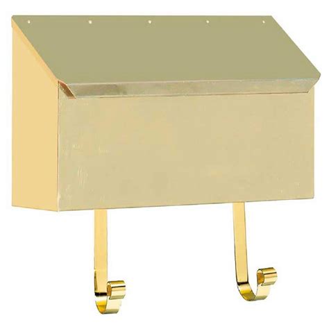 Qualarc Polished Brass Vertical Wall Mount Non Locking Mailbox Mb 500