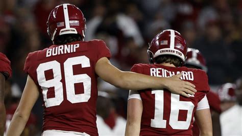 Alabamas James Burnip Named The Ray Guy Punter Of The Week