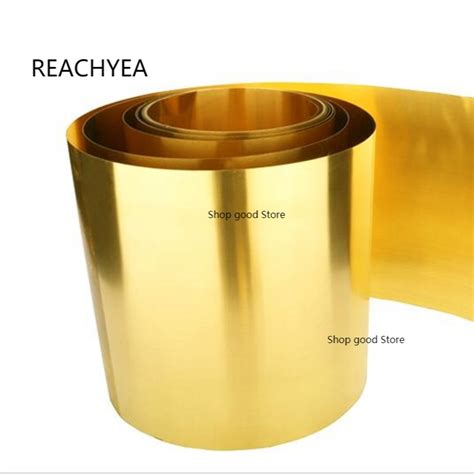 Thickness 002003005mmw100mm 1meterroll Thin Brass Strip Brass