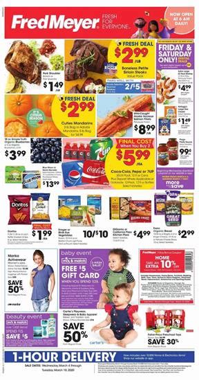 Fred Meyer Ad Digital Coupons Mar 4 10 2020 Weeklyads2
