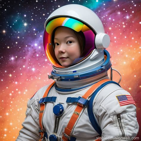 Cute Astronaut In Space Stable Diffusion Online