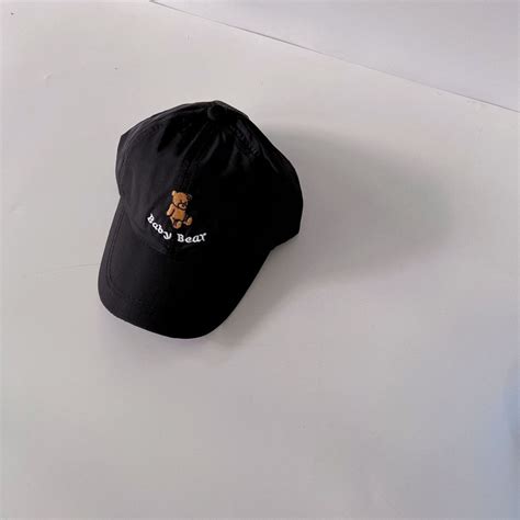 Badu Bg Момче Момиче Деца Лятна тънка анимационна мечка Бейзбол Бебешка бродерия Писмо Casquette