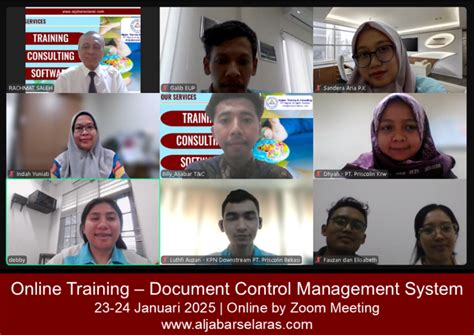 Training Document Control Management System Pt Aljabar Anugrah Selaras