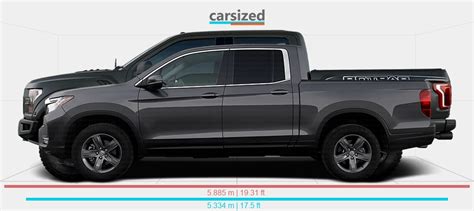 Dimensions Honda Ridgeline 2016 Present Vs Ford F 150 2017 2020