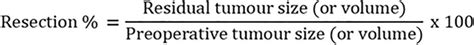 The Formula For Calculating The Extent Of Resection If Resection