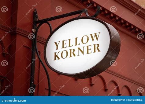 Yellowkorner Logo Sign And Brand Text Yellow Korner Chain Shop Facade