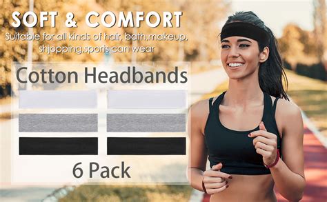 Mixed Colors Yoga Sports Headbands For Women Stretchy Cotton Non Slip
