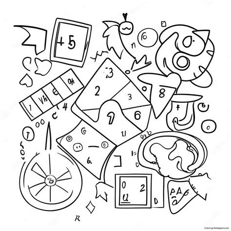 Colorful Math Symbols Coloring Page 45514 35961