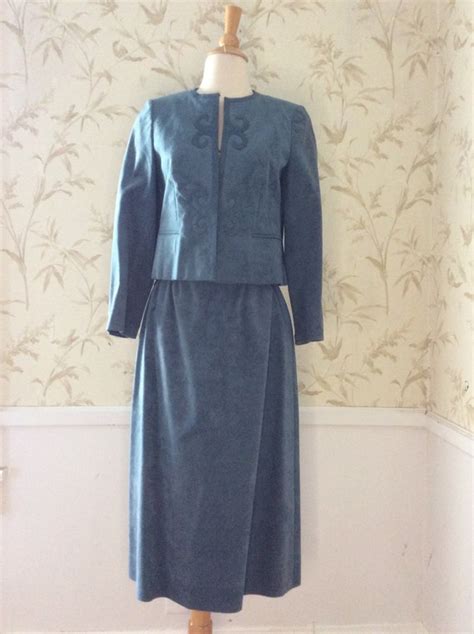 1970s Vintage Custom Made Hong Kong Ultra Suede Offic Gem