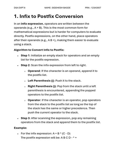 Dsa Expt 8 123a3007 Pdf Mathematics Notation